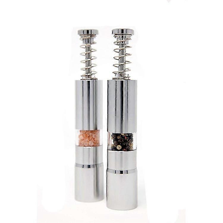 New Stainless Steel Push Type Mini Pepper Grinder | Fruugo UK
