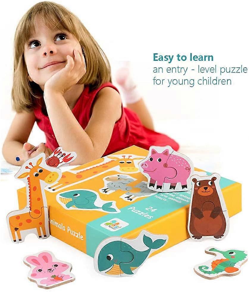 Animals Jigsaw Puzzles,Easy Puzzles Educational Learning Toys | Fruugo SE