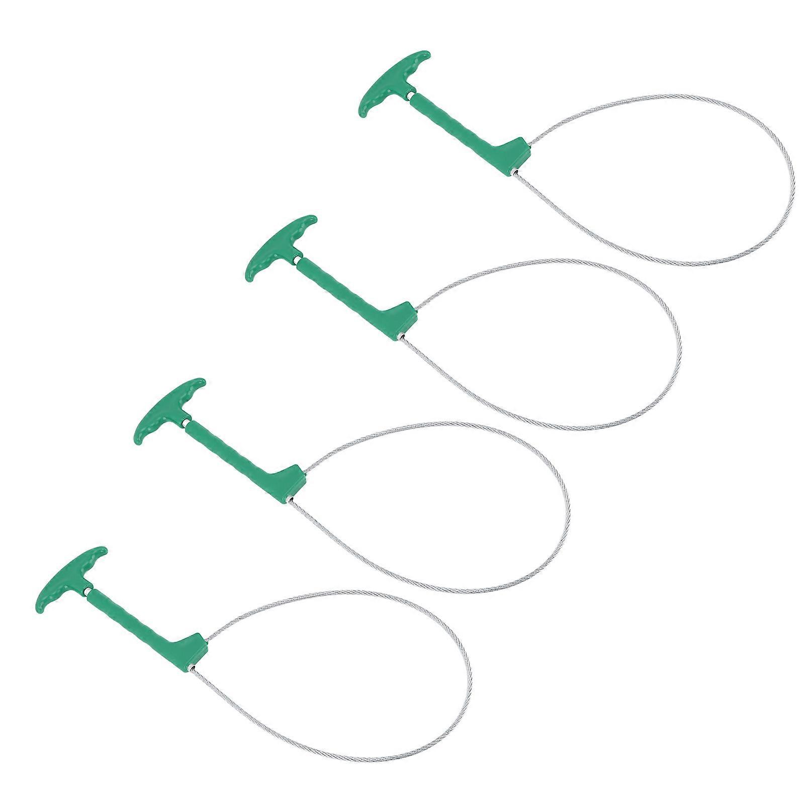 4Pcs Pig Holder Animal Hog Piglet Catcher Pig Holder Cable Snare Hog ...