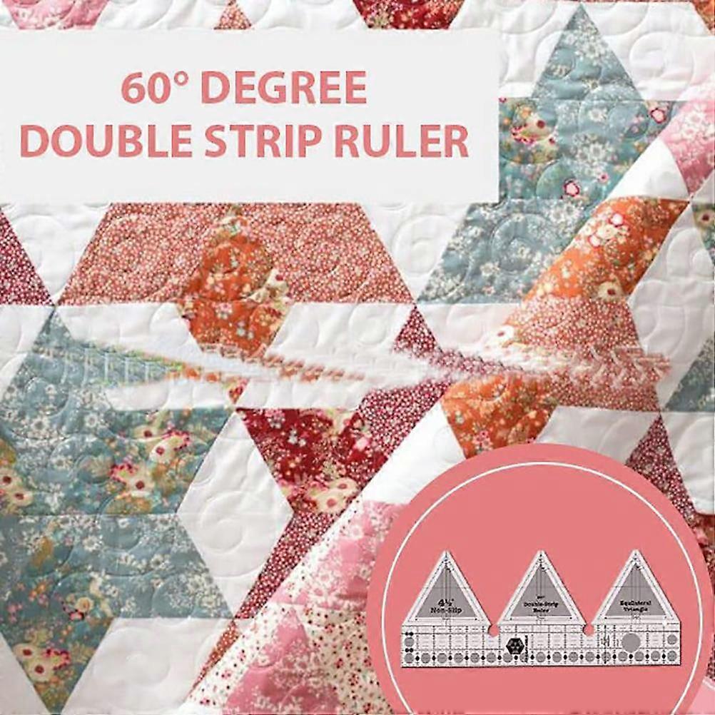 Ruler Grids 45/60/90 Degree Double Strip Ruler Transparent Acrylic Non ...