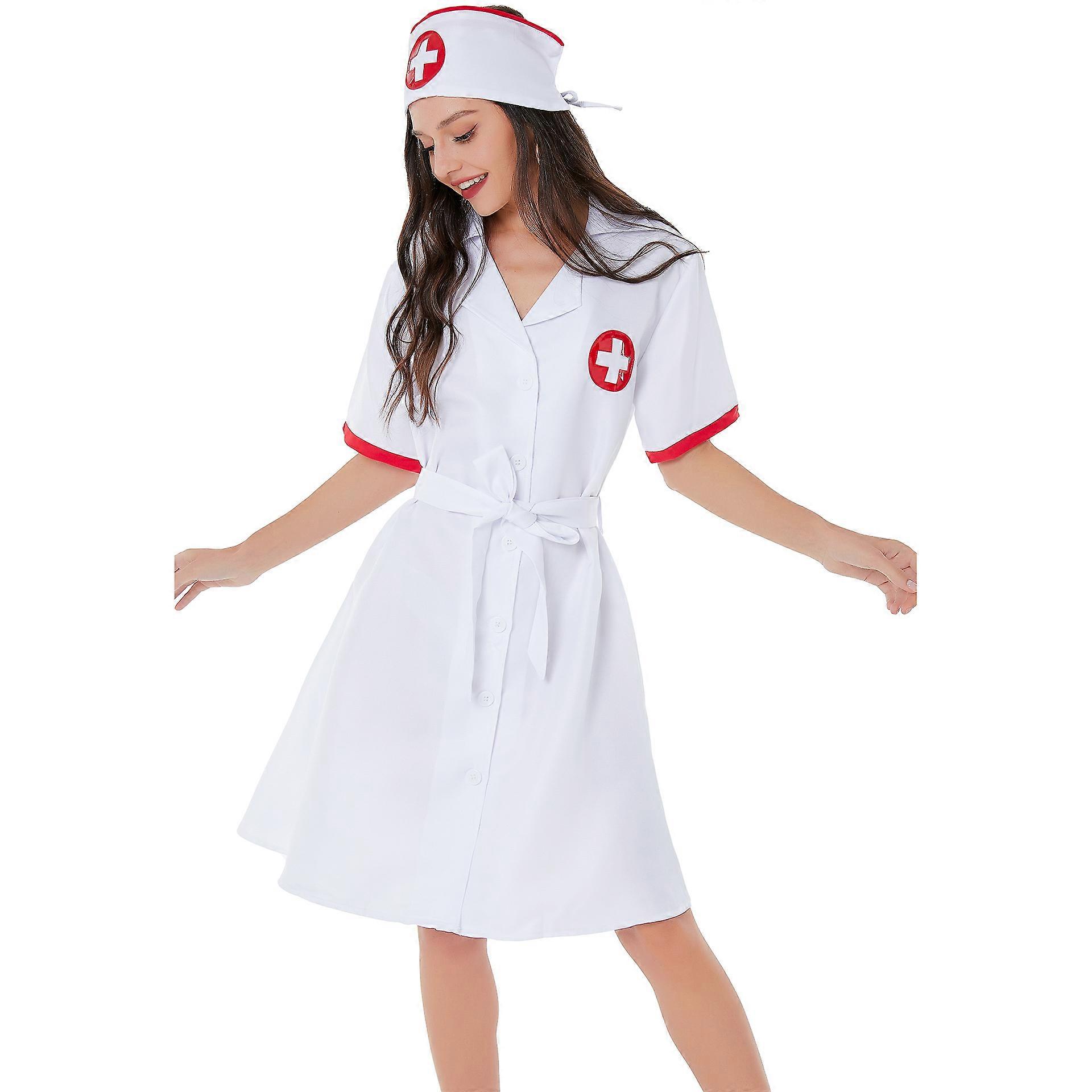 S-L New Nurses' Uniform Nurse Uniform Role Playing Cosplay Cospay Sexy ...