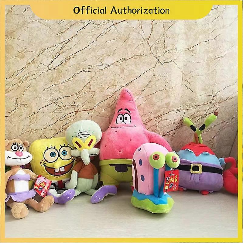 20-30CM SpongeBob SquarePants Plush Toy Patrick Star Anime Gary ...