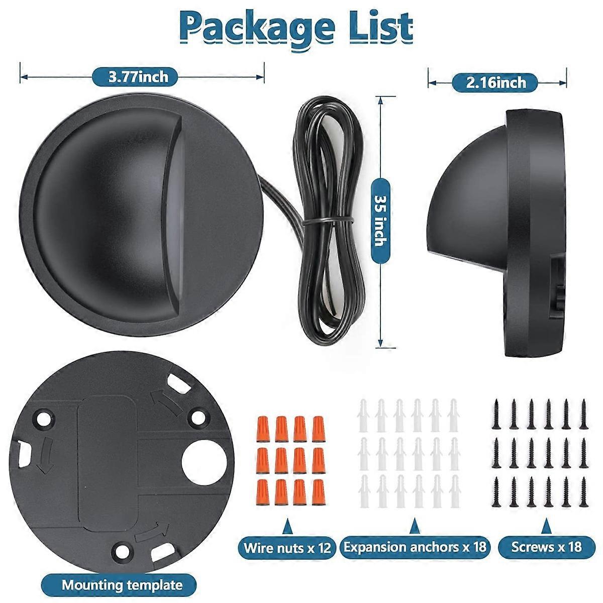 Low Voltage LED Deck Lights, 2.5W Landscape Step Stair Railing Light ...