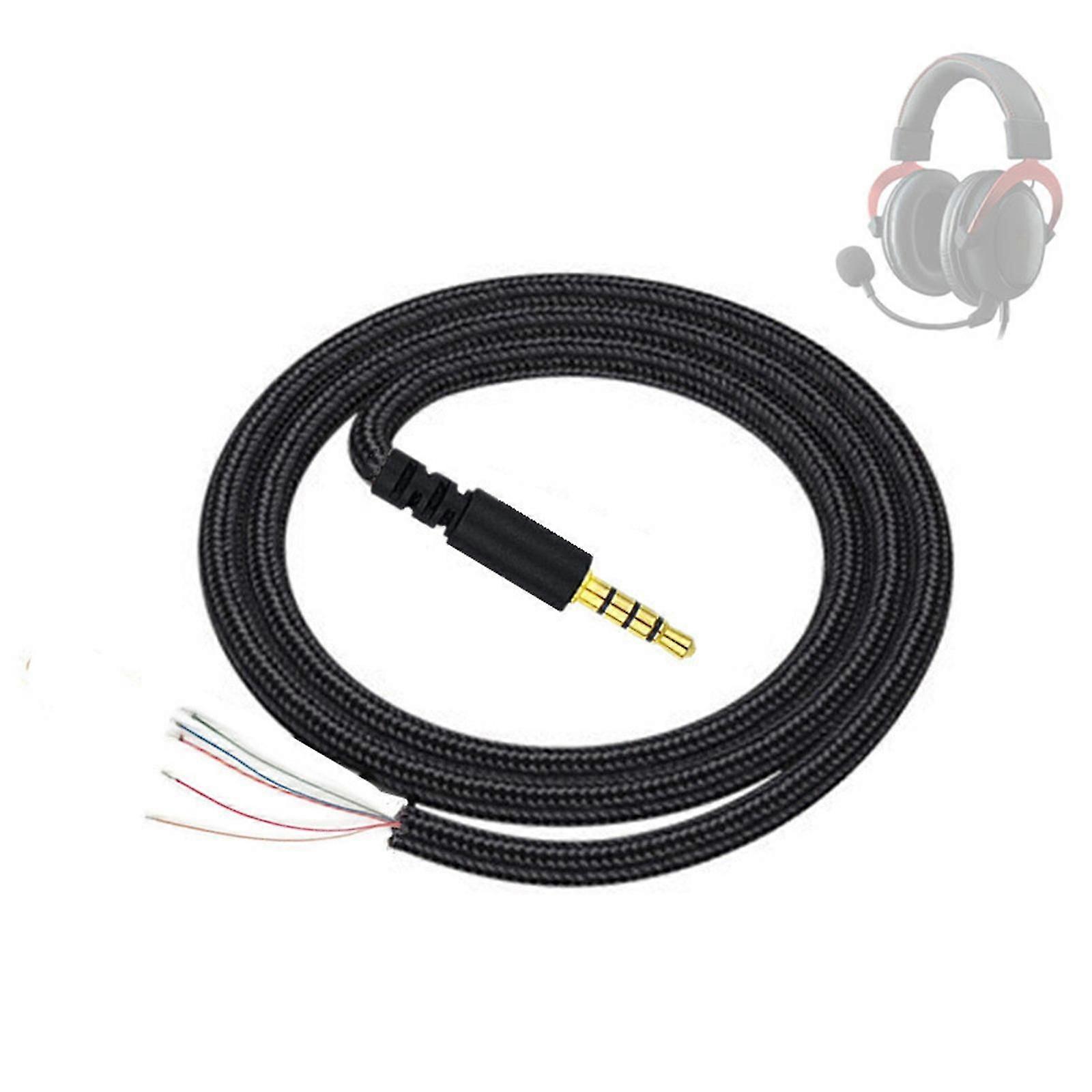 Headphone Cable 3.5mm Male Plug Jack Connector Audio Cord Line for ...
