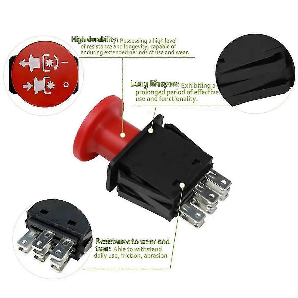 PTO Switches for Select Husqvarna and Craftsman Crawler Mowers, Push ...