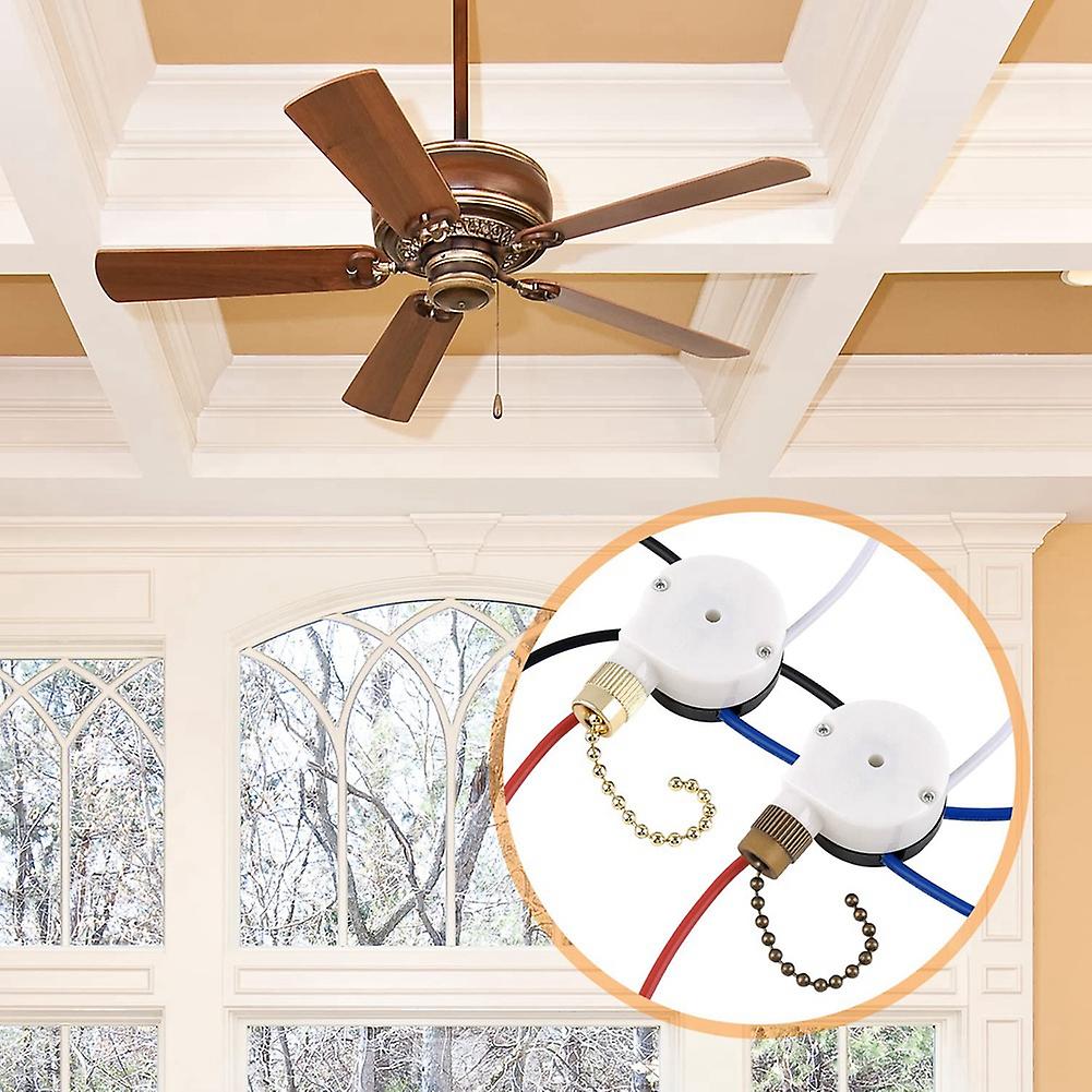 Ceiling Fan Switch Kit Ze-208s E89885 3 Speed 4 Wire Pull Chain ...