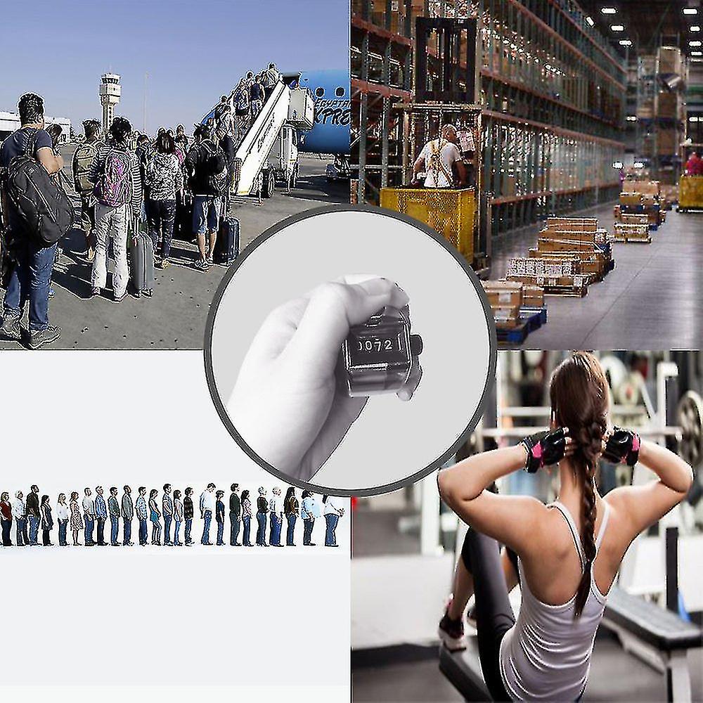 3 Pcs Hand Tally Counters, 4-digit Lap Trackers Manual Clickers Metal ...