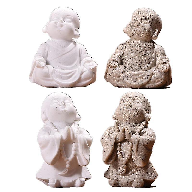 Sand Monk Sit 7*5*4.5Cm S stone Little Monk Statue Figurine | Fruugo NO