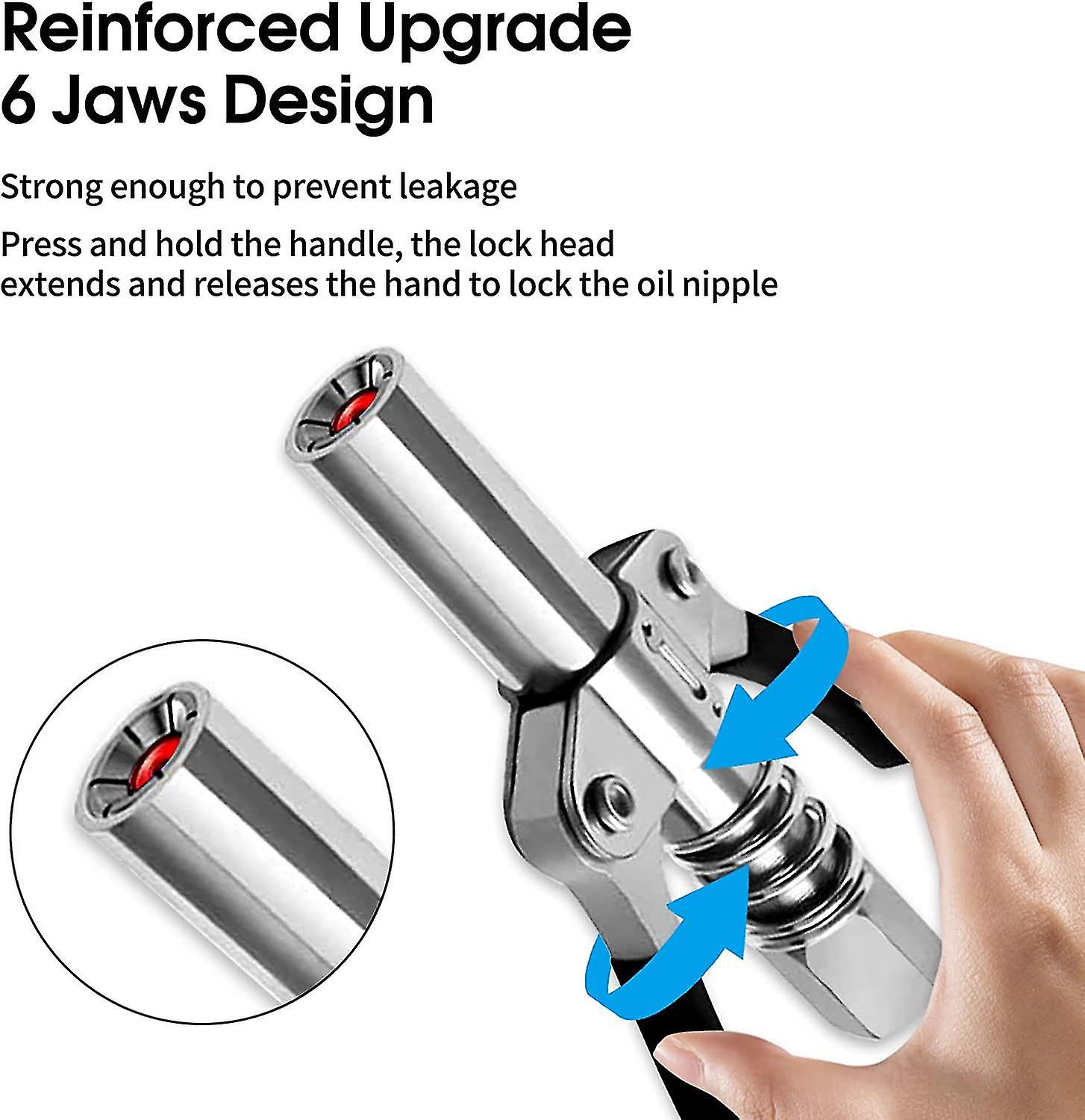 Double Handle G Coupler For Grease Gun With 30 Cm Hose Grease Gun ...