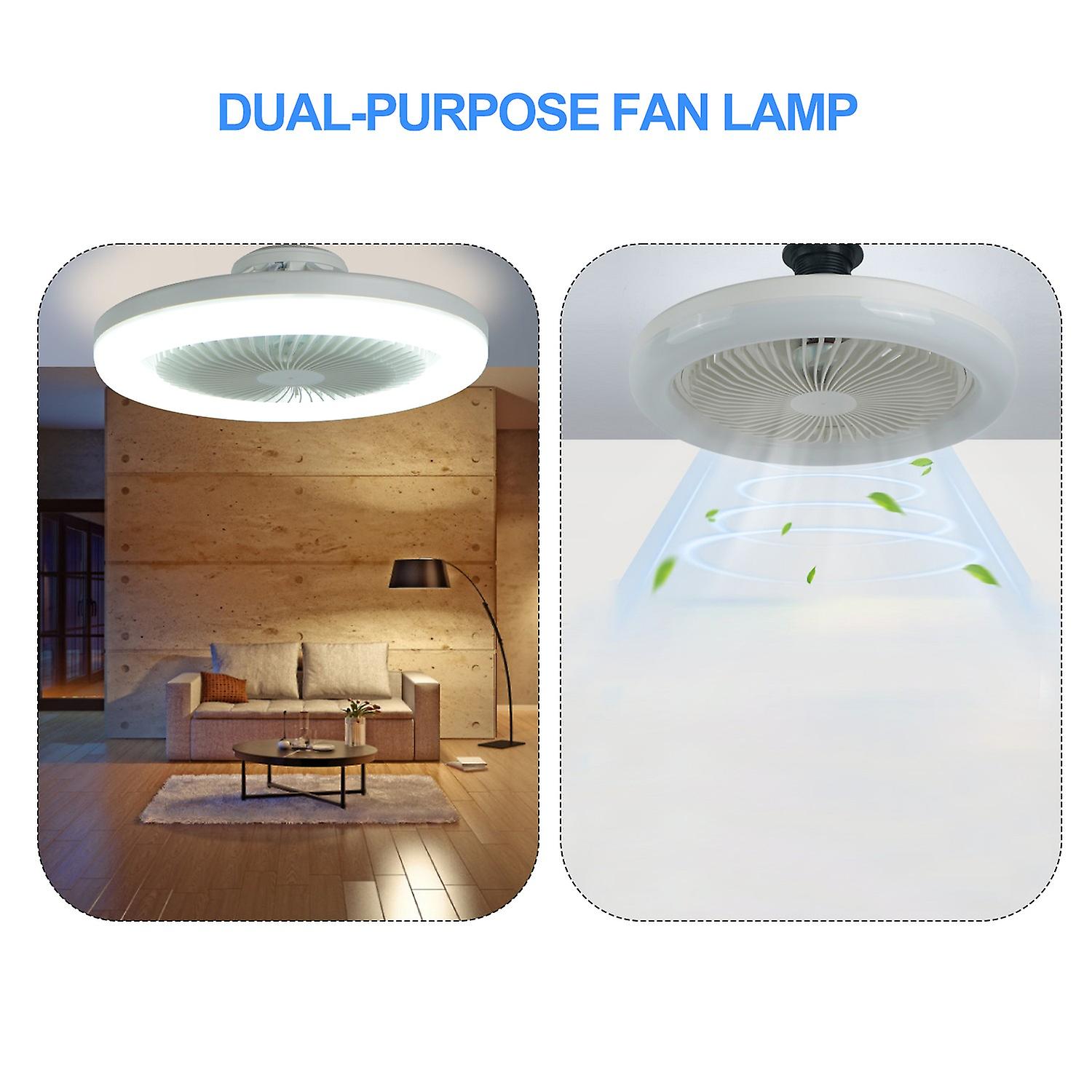 E27 Lamp Head Ceiling Dual-purpose Fan Lamp 3-Gear Adjustment Small ...