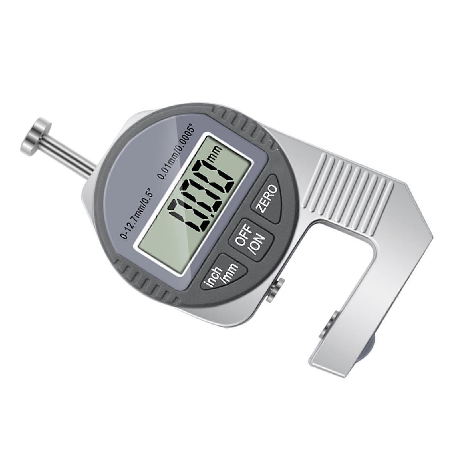 Thickness Meter 0 to 12.7mm Thumb Pressuring Measurement Portable ...