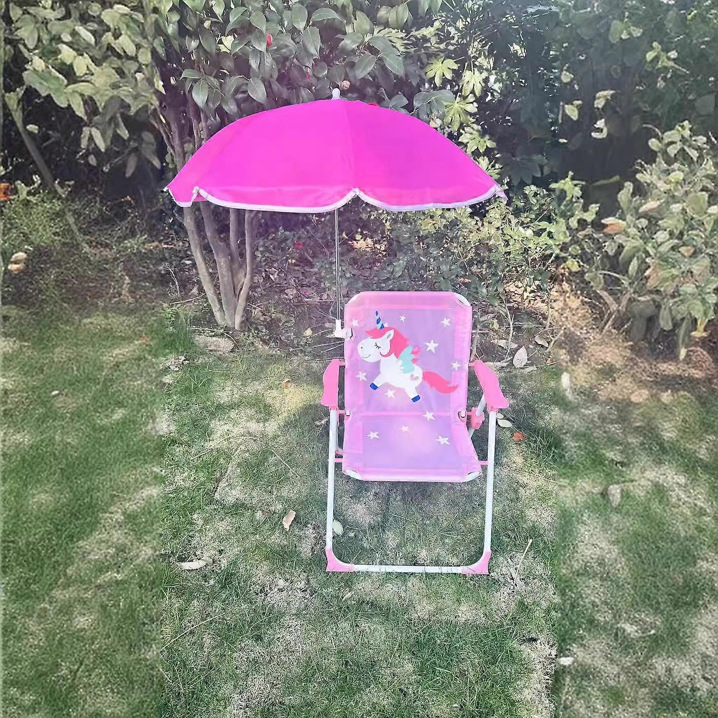Outdoor children's beach chair, sunshade umbrella, camping children's ...