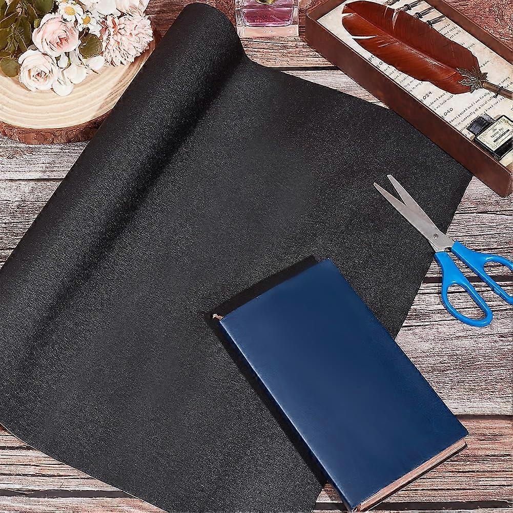39.4x16.9 Inch Self-adhesive Book Binding Cloth Black Bookcover Fabric ...
