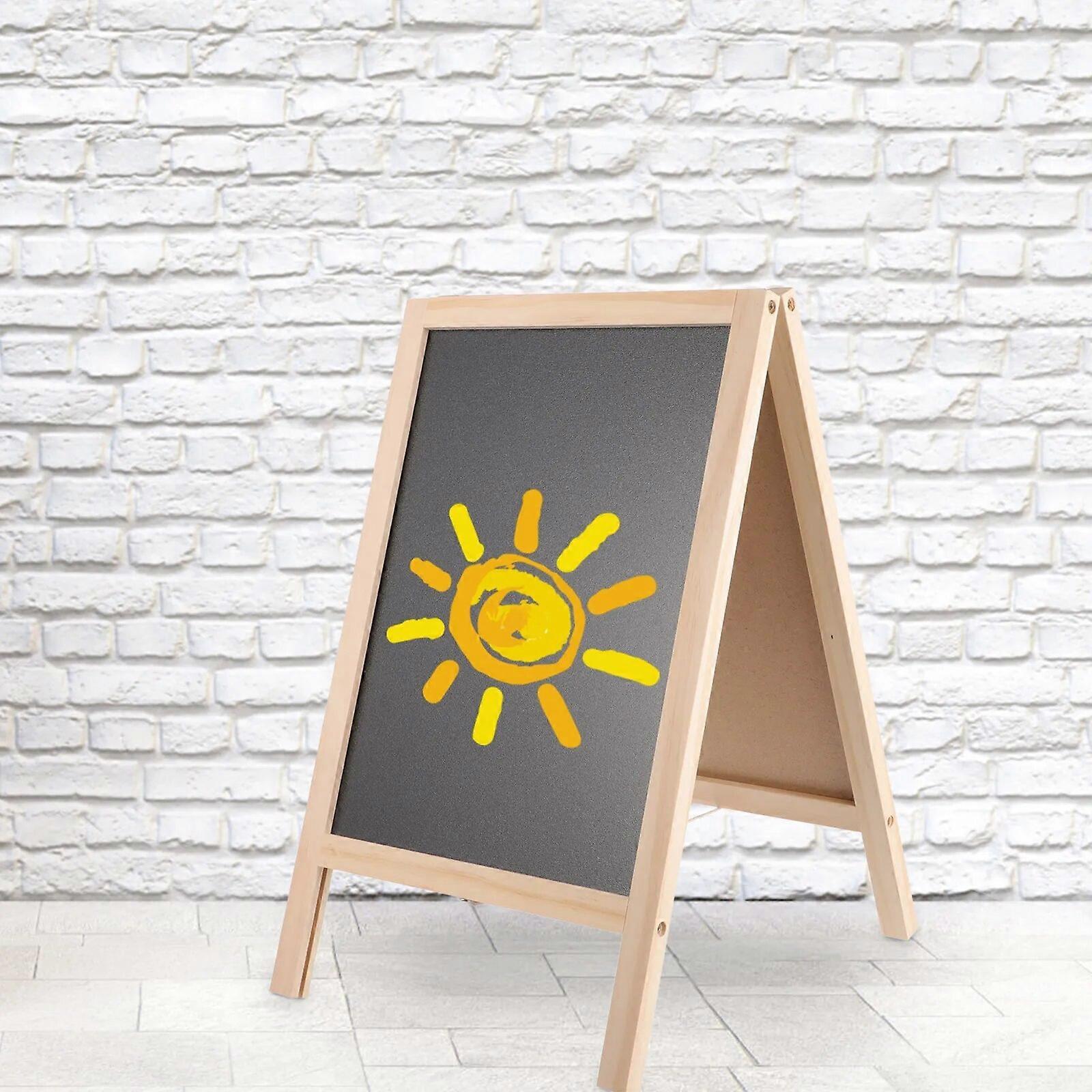 Board Chalkboard Chalk Kids Sign Signs Easel Writing Stand Whiteboard ...
