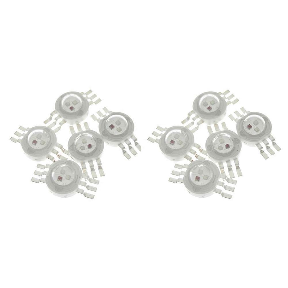 10pcs 3*3W High Power RGB Red Green Blue LED Light Lamp Energy Saving ...