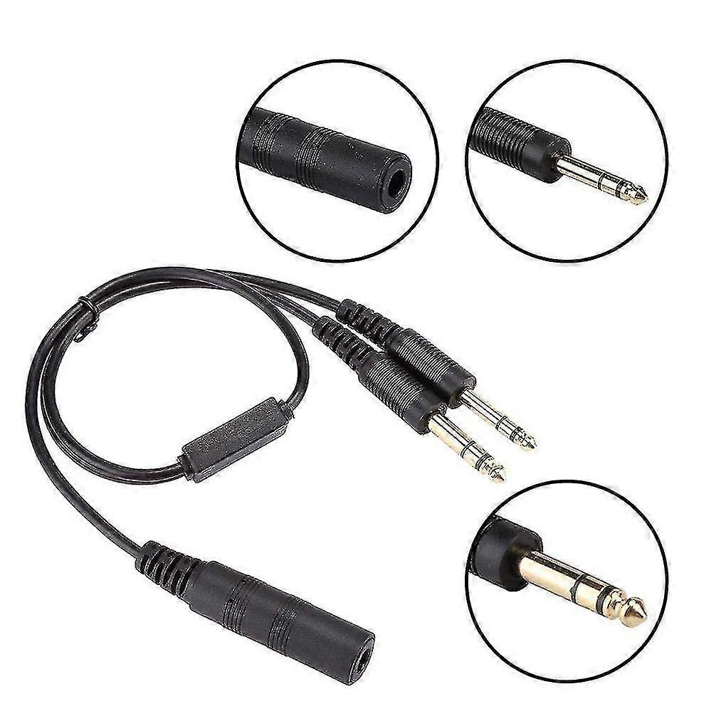 Helicopter General Aviation Headphone Adapter Headset Connector | Fruugo UK
