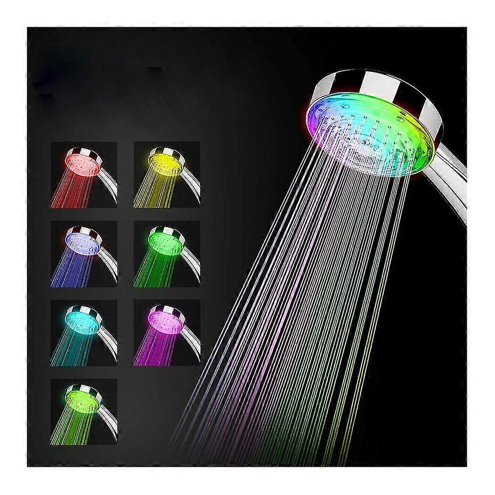 Colorful Shower Head Rain Shower Handshower With Color Changing 7 ...