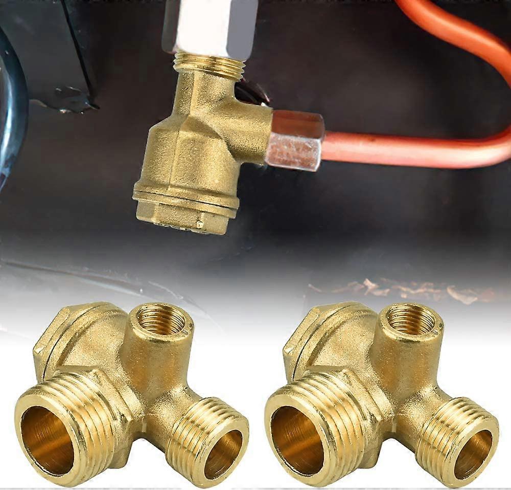 2PCS Copper Compressor Check Valve 10mm 16mm 20mm Anti-Rust Compressor ...