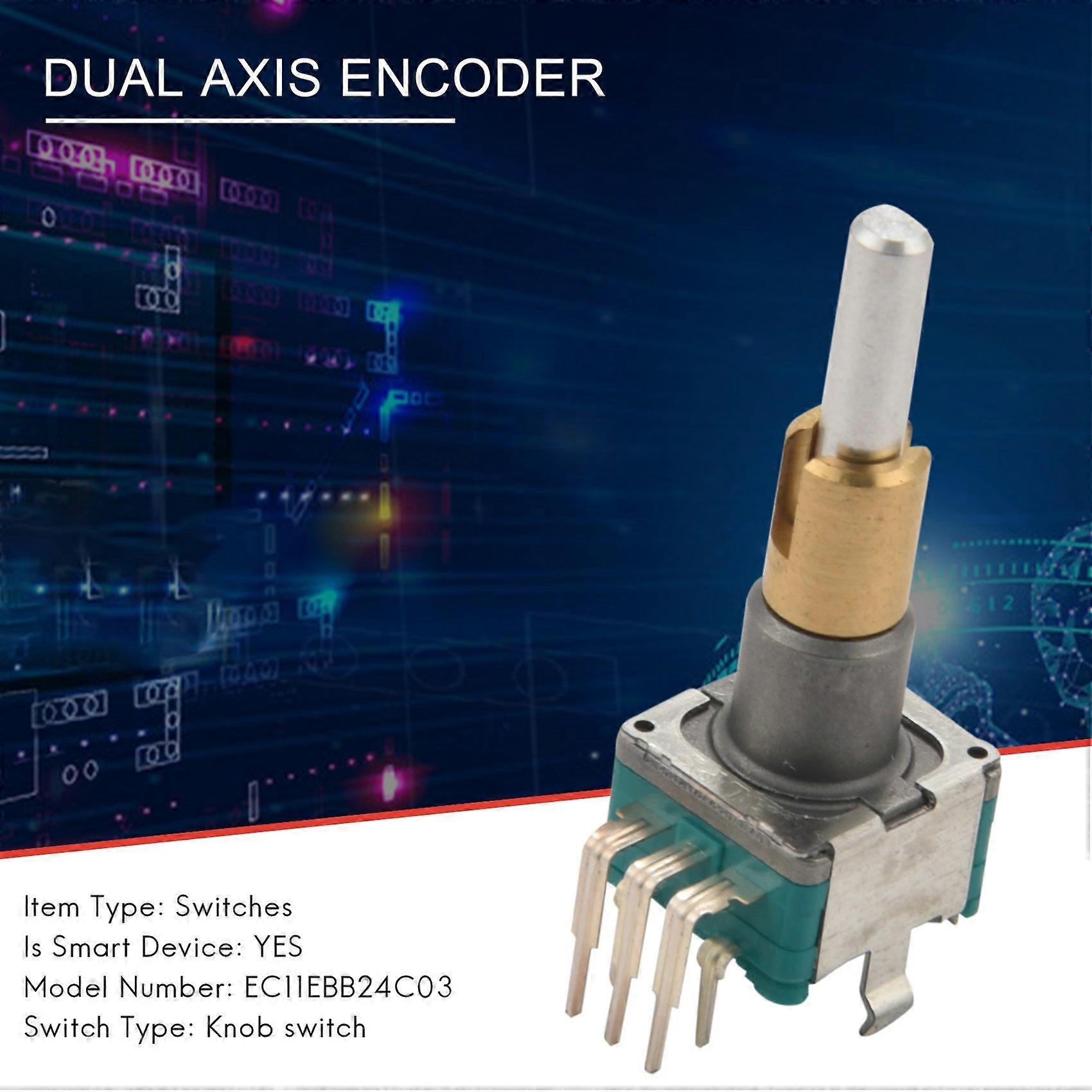 EC11EBB24C03 Dual Axis Encoder with Switch 30 Positioning Number 15 ...