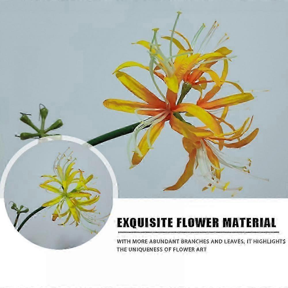 5 Pcs Spider Lily Artificial Stone Garlic Bulb Long Stem Real Touch ...