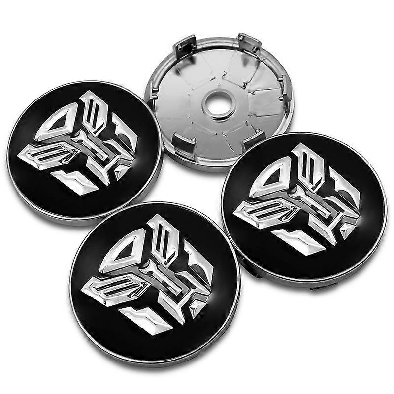 4pcs 56+60mm Cool Autobots Logo Transformers Badge Emblem Car Wheel Hub ...