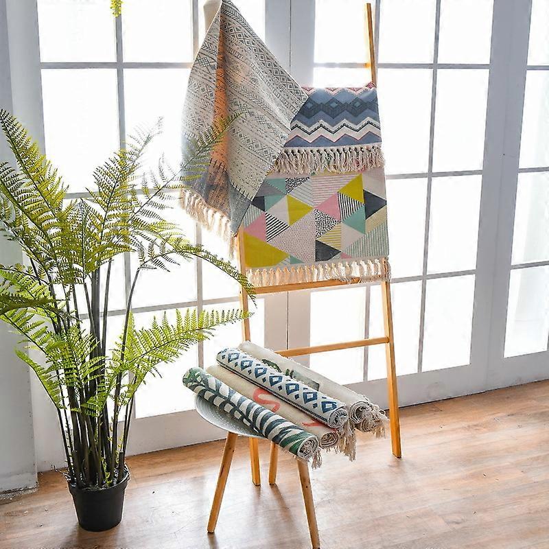Bohemian Style Carpets INS Cloth Weave Rugs For Living Room Bedside ...