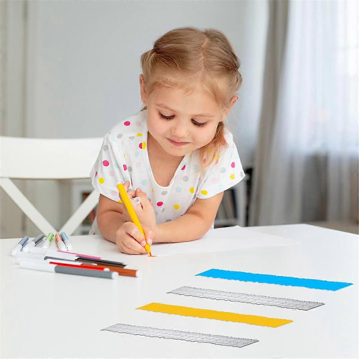 3 Styles Irregular Edge Ruler,Metal Craft Ruler Paper Tearing Ruler for ...