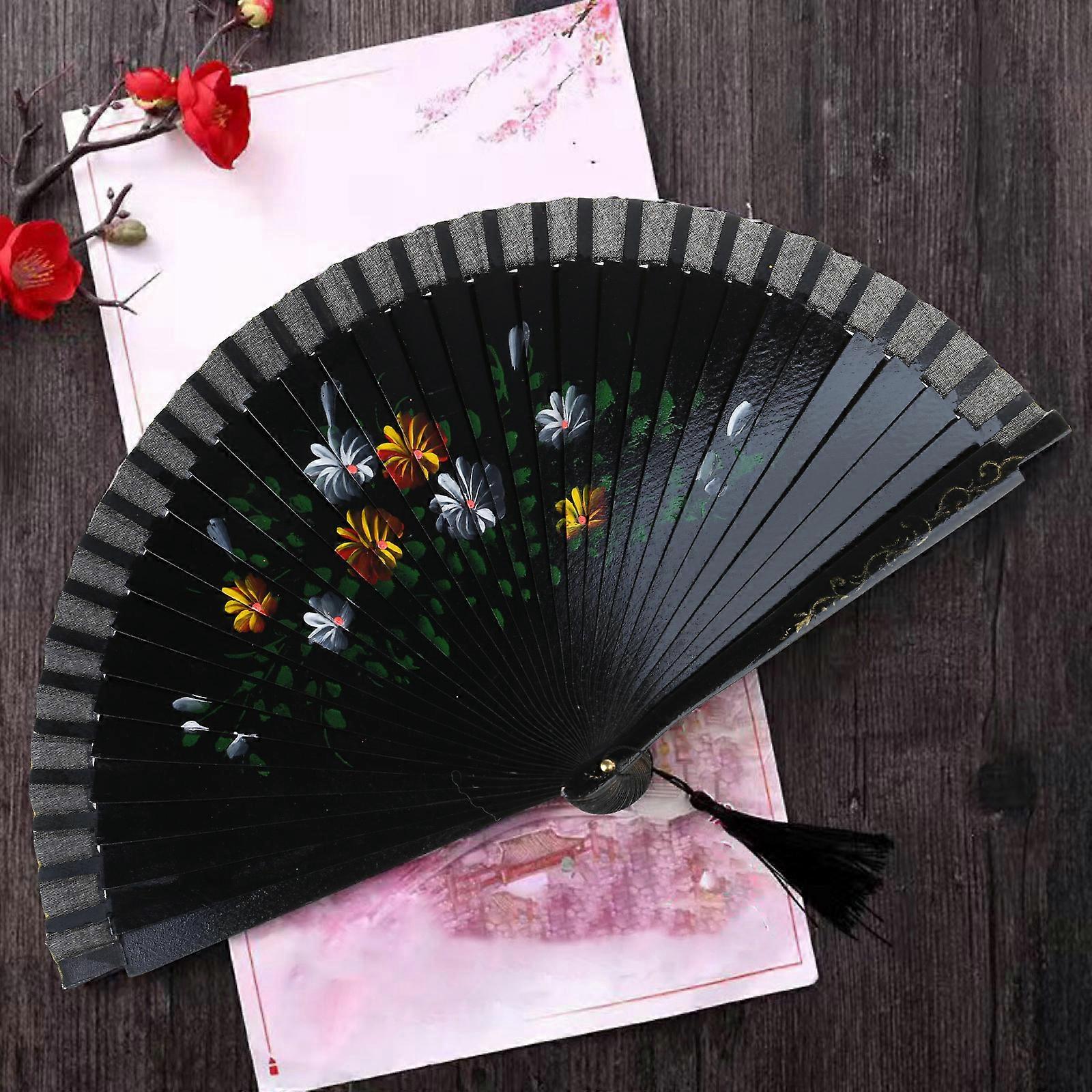 Flamenco Performances, Double Pattern Handheld Spanish Dancing Fan with ...