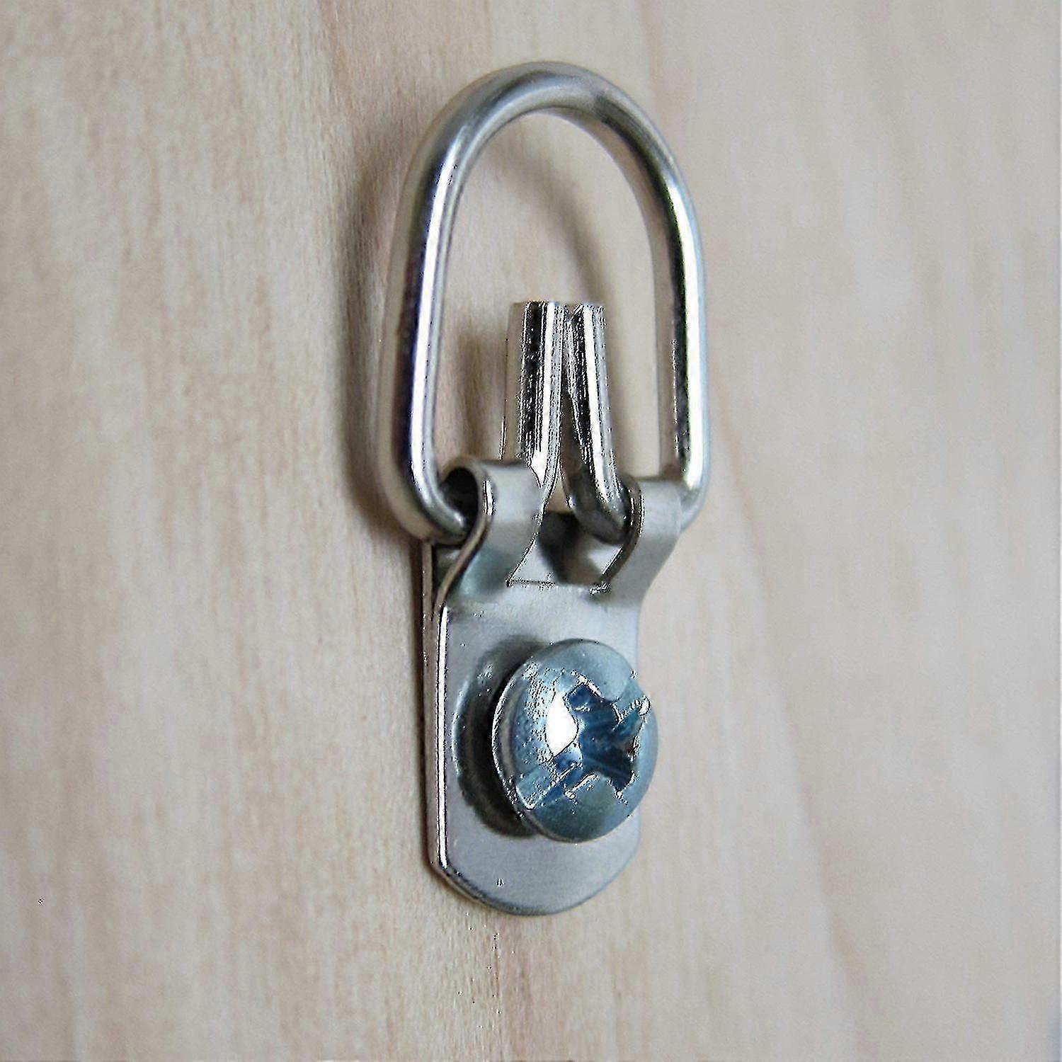 100 Pack D-ring Picture Hangers With Screws For Hanging Clock Paintings ...