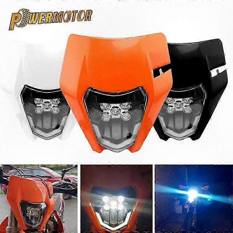 Universal LED Headlight Plate for KTM EXC XC SX MX Dirt Bike Motocross ...