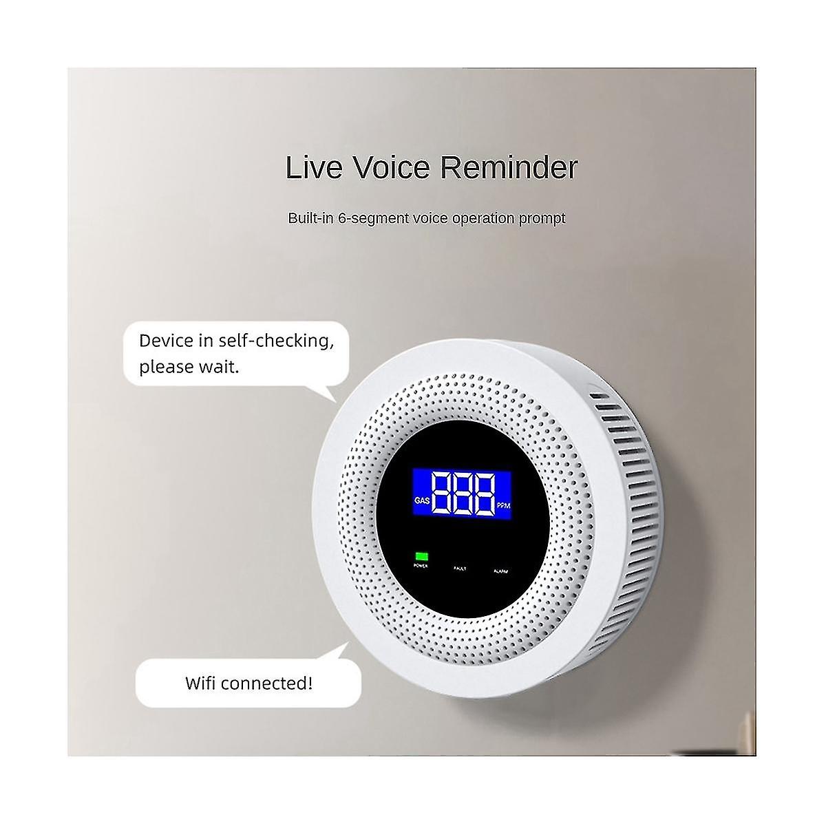 Wifi Wireless Gas Alarm Gas Leak Detector App Home Alarm High Volume ...