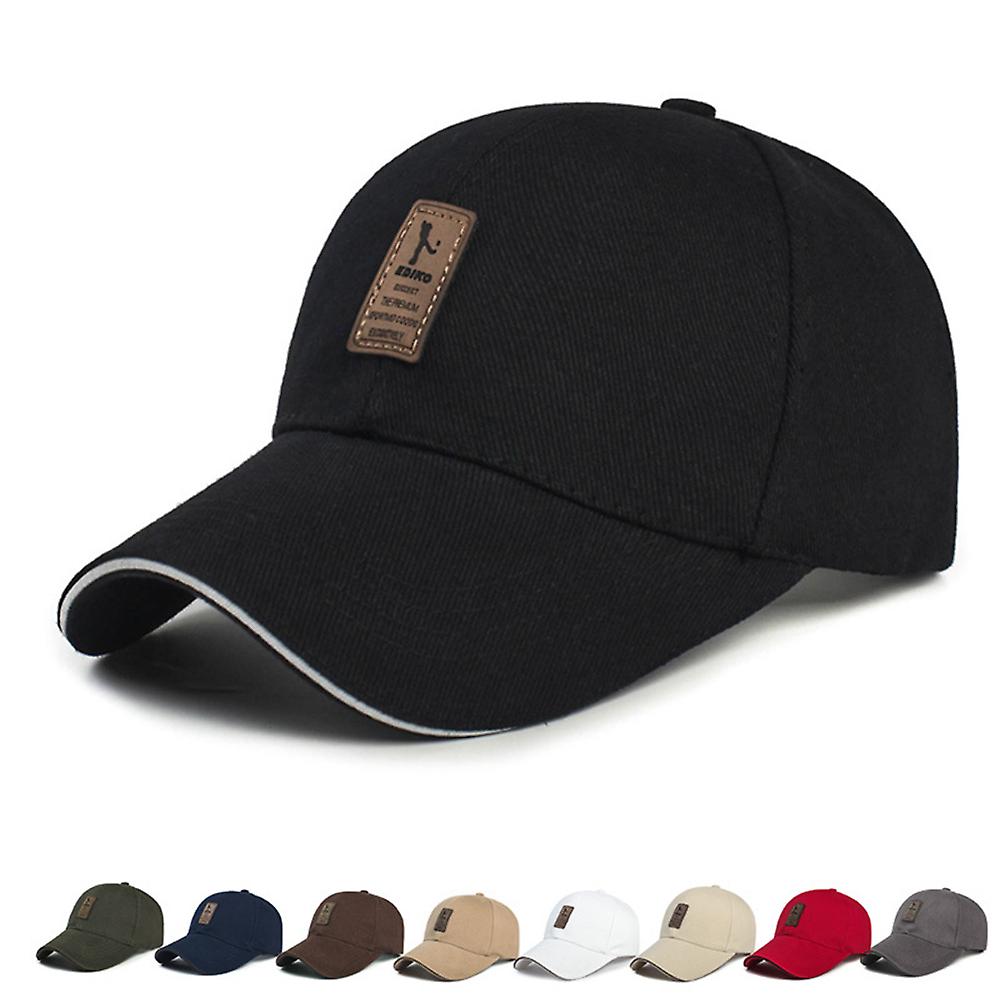 Men Women Summer Plain Curved Outdoor Sun Block Baseball Cap Adjustable ...