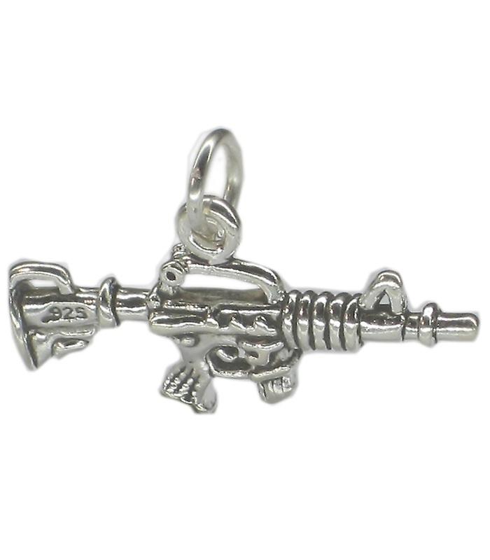 Machine Gun Sterling Silver Charm .925 X 1 Weapons And Guns Charms ...
