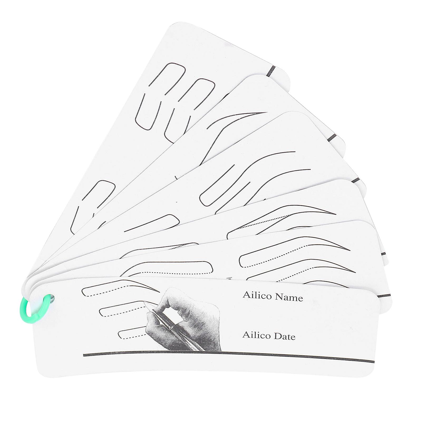 Microblading Eyebrow Practice Stencils Tool Eyebrow Drawing Paper ...
