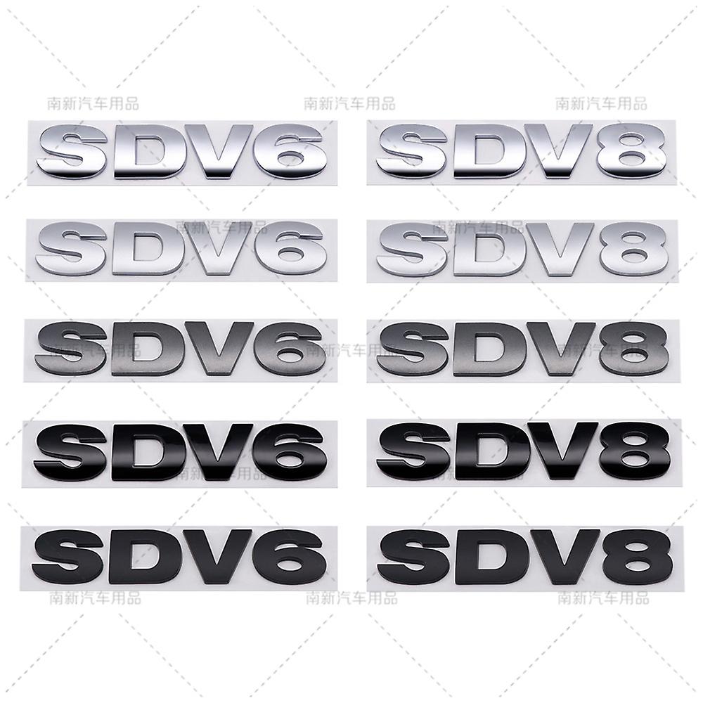 Car 3d Abs Sdv6 Sdv8 Tdv6 Tdv8 Trunk Fender Letters Logo Badge Emblem ...