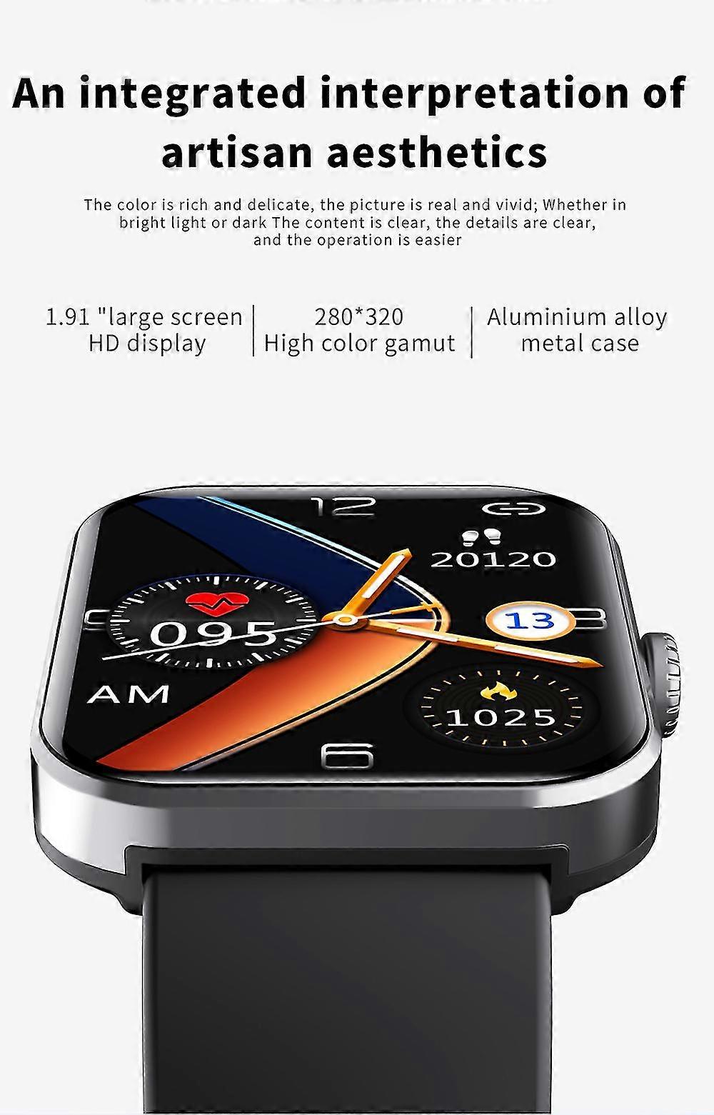 Blood Glucose Sugar Oxygen Pressure Sports Smart Watch Waterproof Watch ...