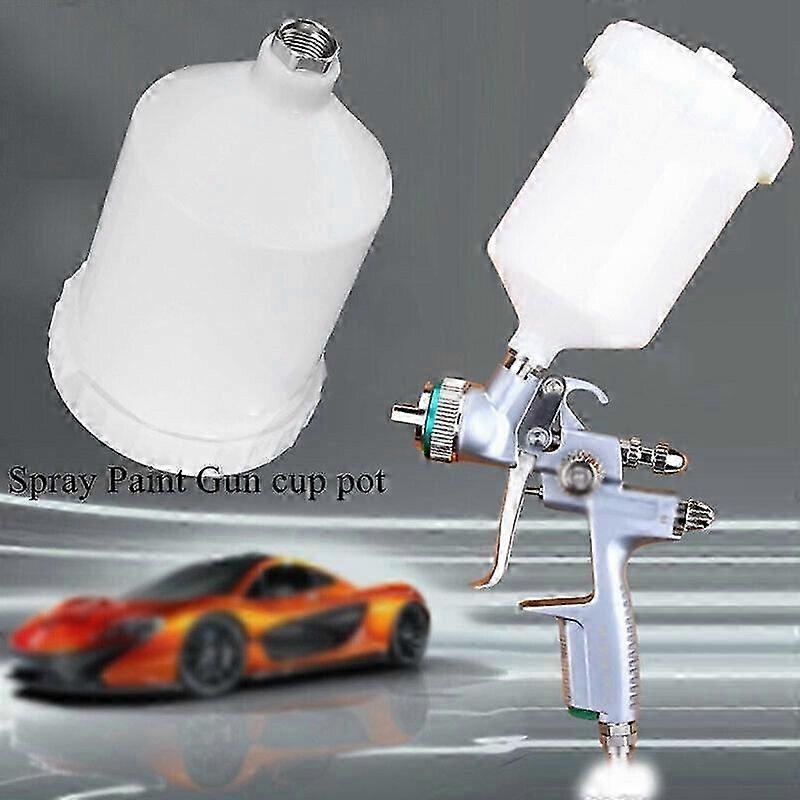 Car 600ML Plastic Air Feed Paint- Airbrush Cup Pot Threaded Connector ...