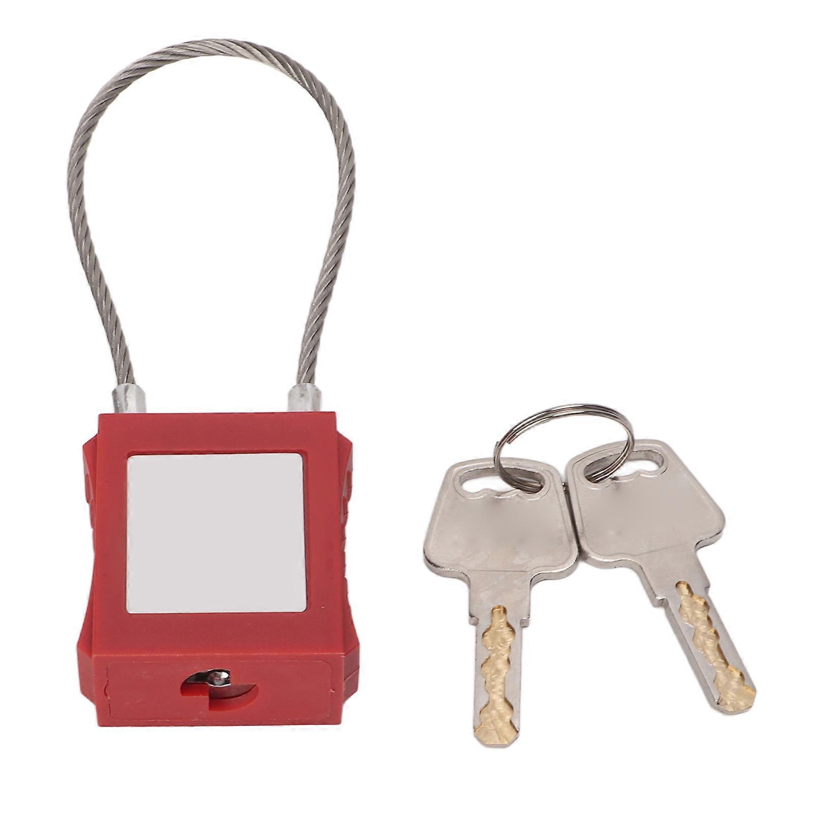 10 Sets Lockout Tagout Cable Lock with Key Stainless Steel Electrical ...