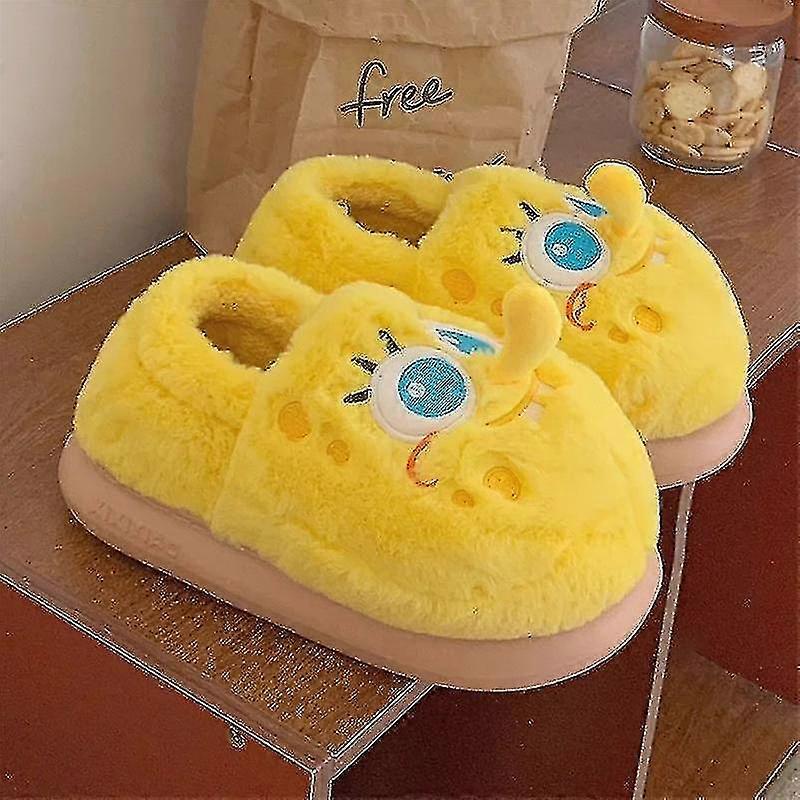 Kawaii Spongebob Squarepants Kids And Adult Couple Cotton Slippers All ...