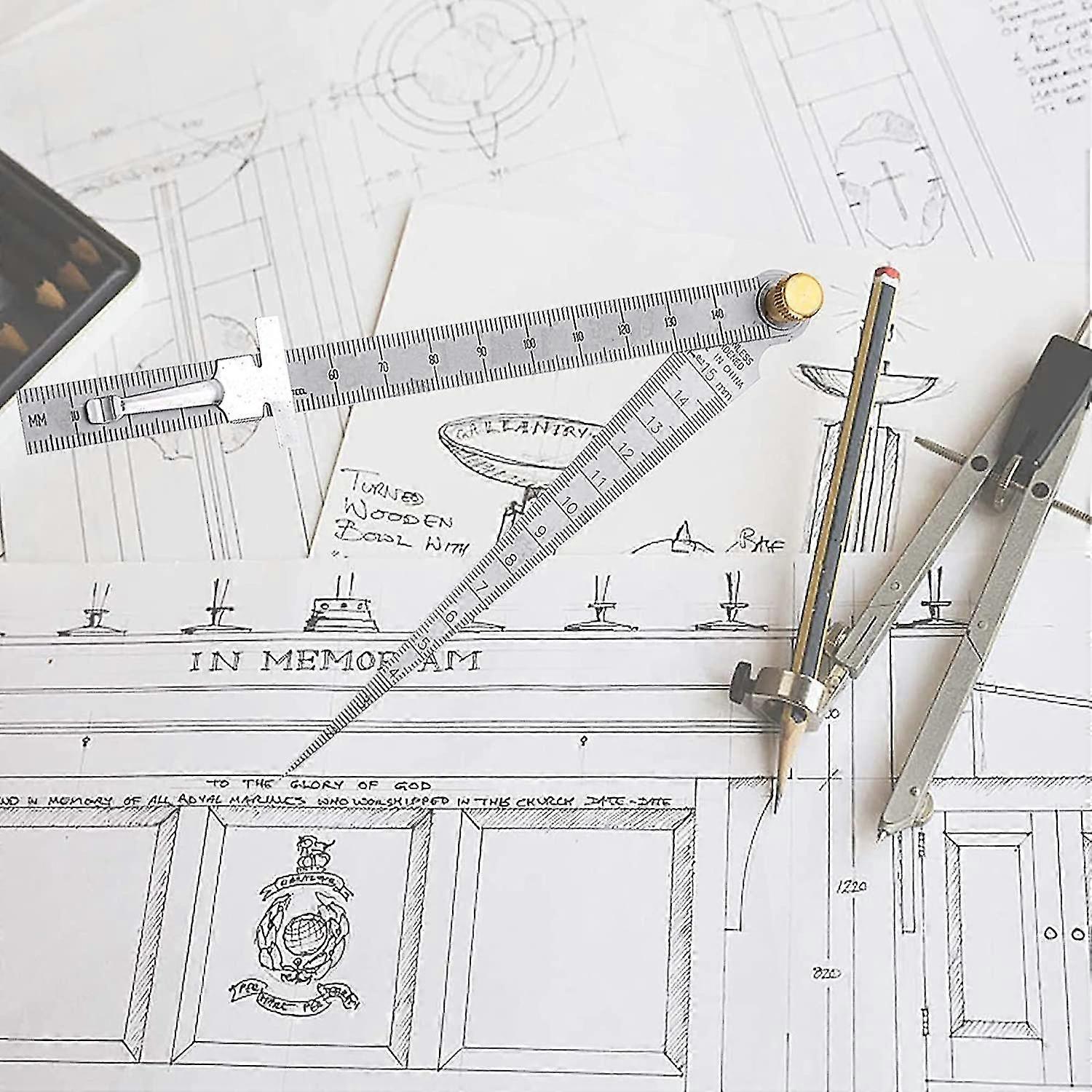 Taper Gauge Wedge Feeler Gauge Hole Gap Ruler Stainless Steel Welding ...