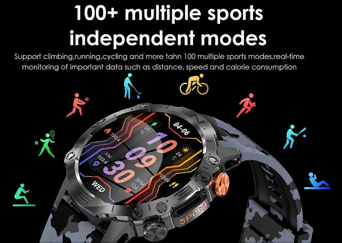 Smartwatch K59 1.43" Amoled Screen Talk Music Weather Multi-sport Heart ...