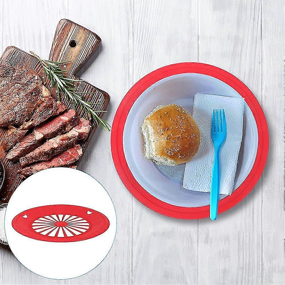 16 Pcs Reusable Plastic Paper Plate Holder For Party Bbq And Picnic ...