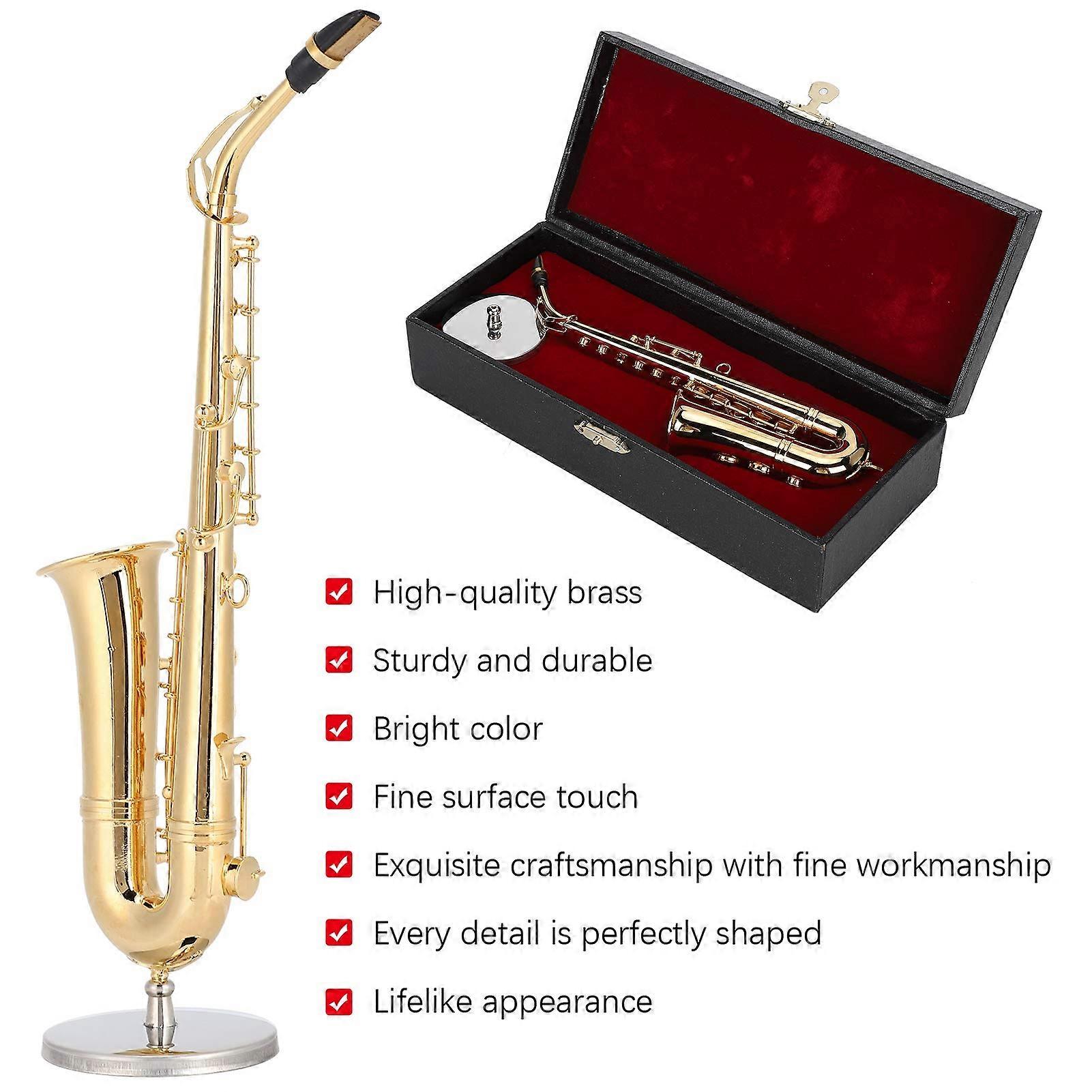 Mini Saxophone Model Miniature Model, Saxophone Ornaments Miniature ...