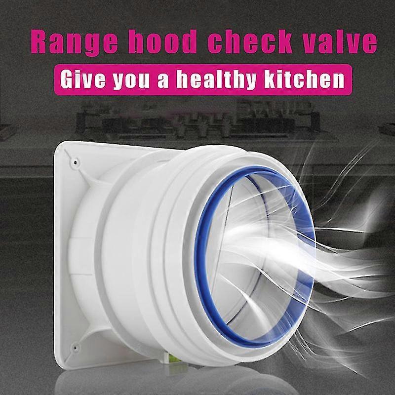 Range Hood Check Valve Flue Check Valve Anti-odor Anti-smoke Valve ...