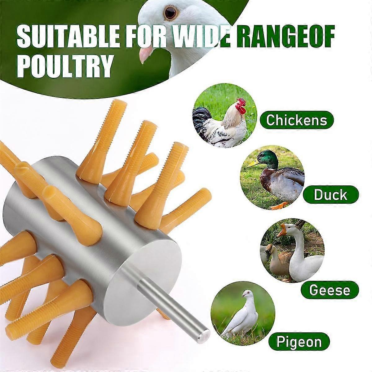 Chicken Plucker Drill Attachment Stainless Steel Chicken Plucker 18 ...