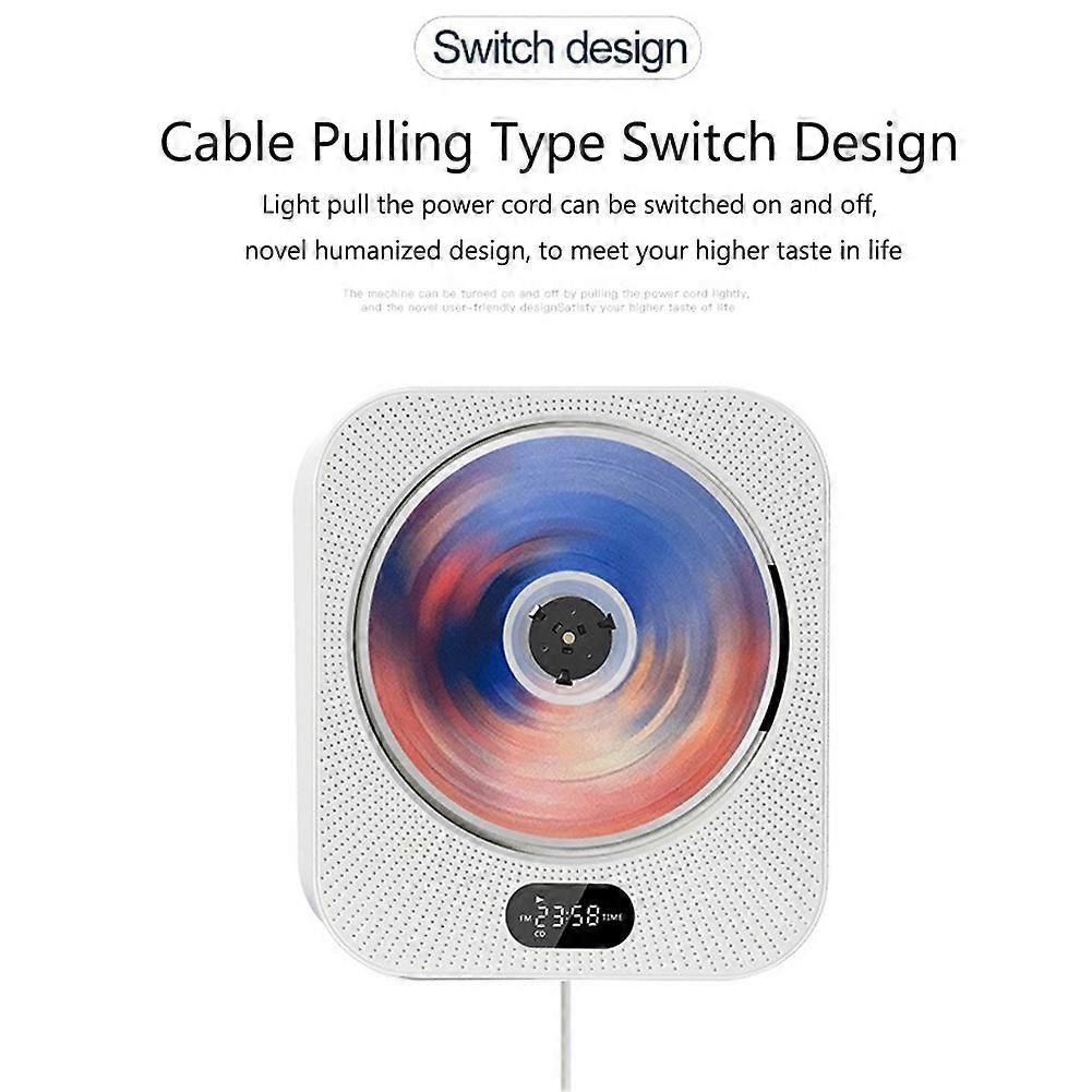 Portable CD Player with Bluetooth, Wall Mounted CD Player Home Audio ...