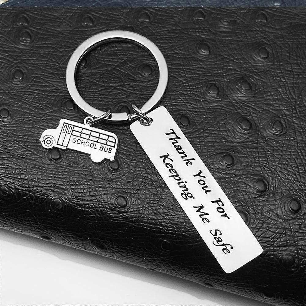 Thank you for keeping me safe safe driving stainless steel keychain ...