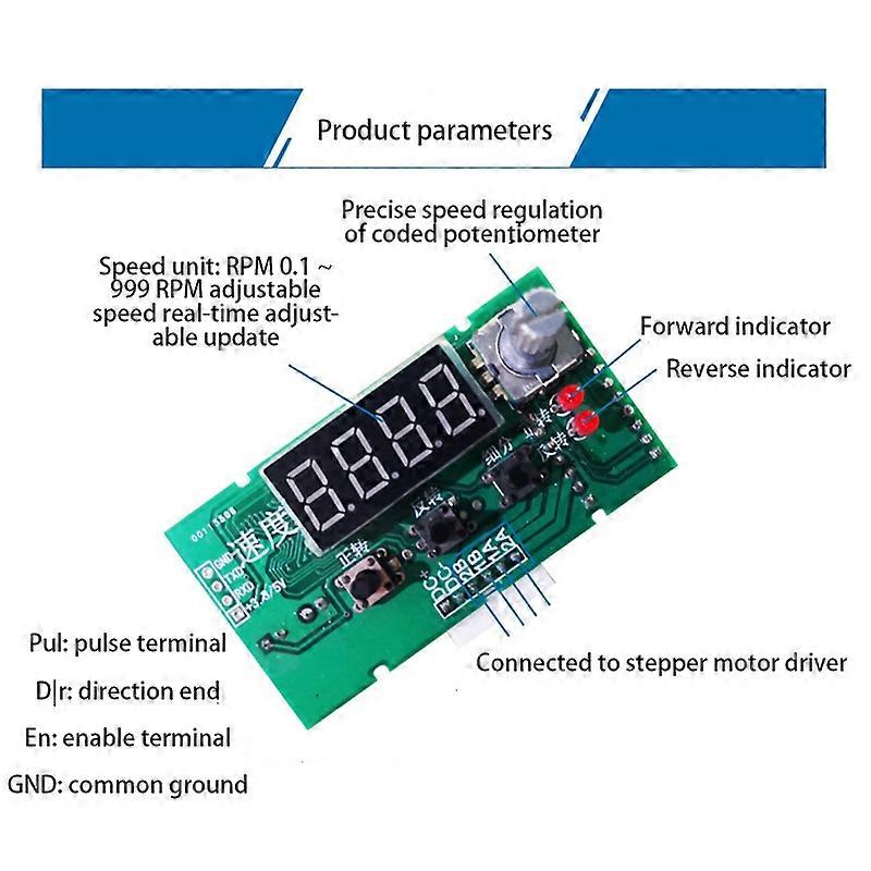 Speed RPM Display Stepper Motor Driver Controller Board Speed ...