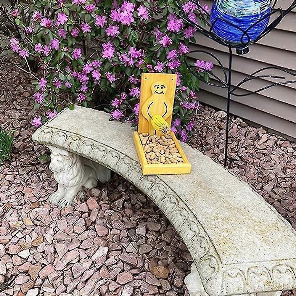 Proud Man Squirrel Feeder, Funny Proud Man Squirrel Feeder Wild Bird ...