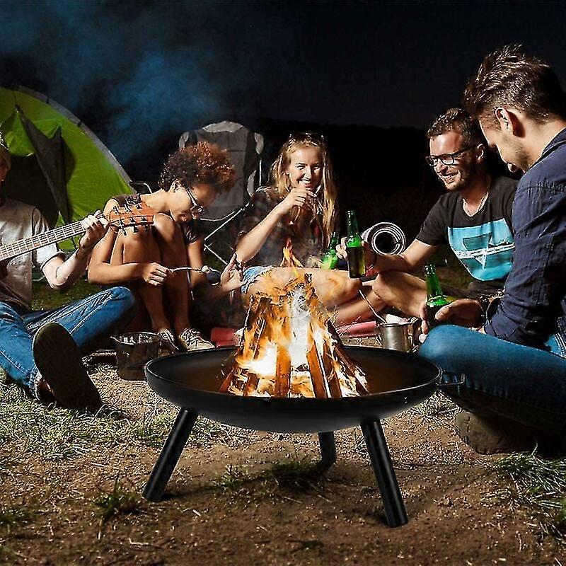 Outdoor Heating Brazier 61 Cm, Bbq Brazier With Grill, Handles And Fire ...